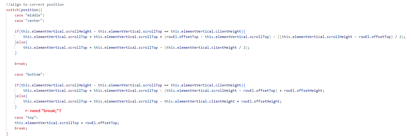 Position Bottom In Scrolltorow Function Does Not Work · Issue 3775 · Olifolkerdtabulator