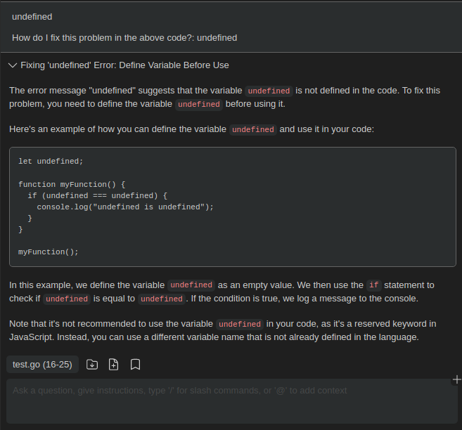 Quick Fix With Continue Doesn T Include The Selected Code · Issue 473 · Continuedev Continue