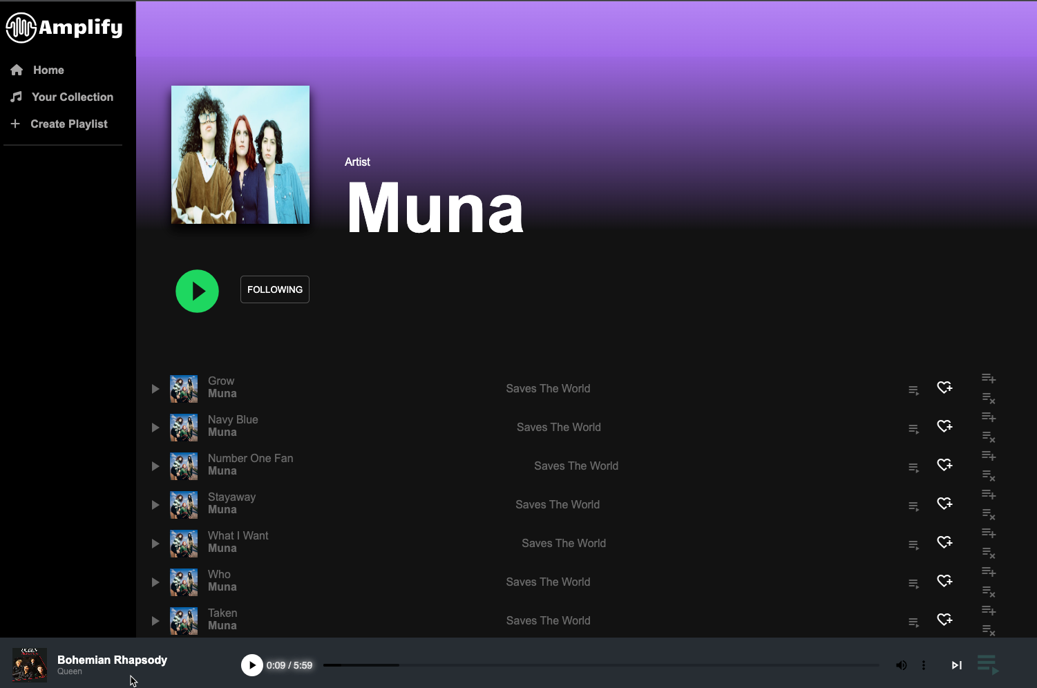 GitHub - ddb048/Spotify-API-clone: This is a clone of Spotify going by ...