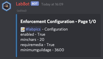 [FEAT] Enforcer enhancements · Issue #129 · rHomelab/LabBot-Cogs · GitHub