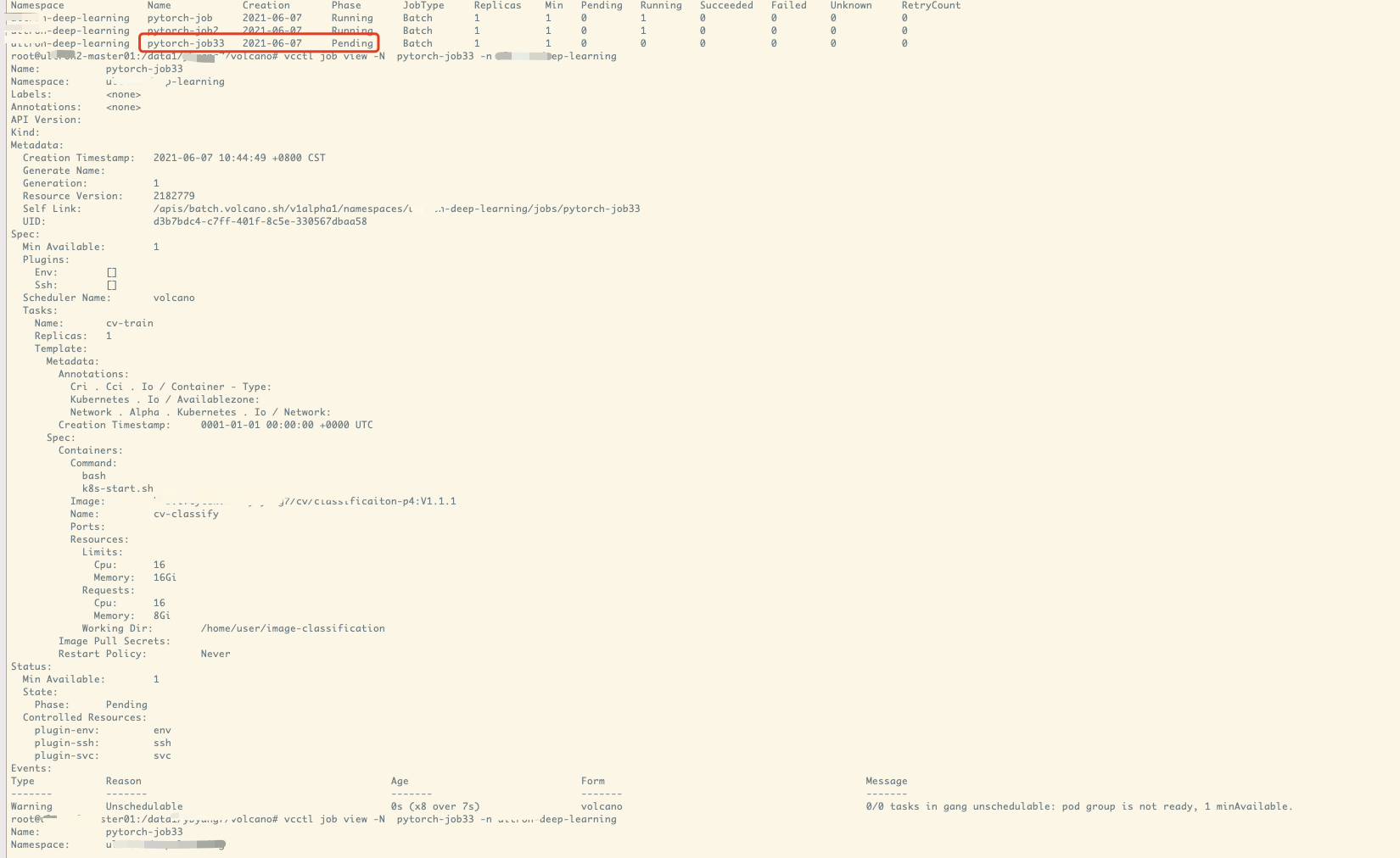 The job completed but can't release gpu? · Issue #1513 · volcano-sh/volcano · GitHub