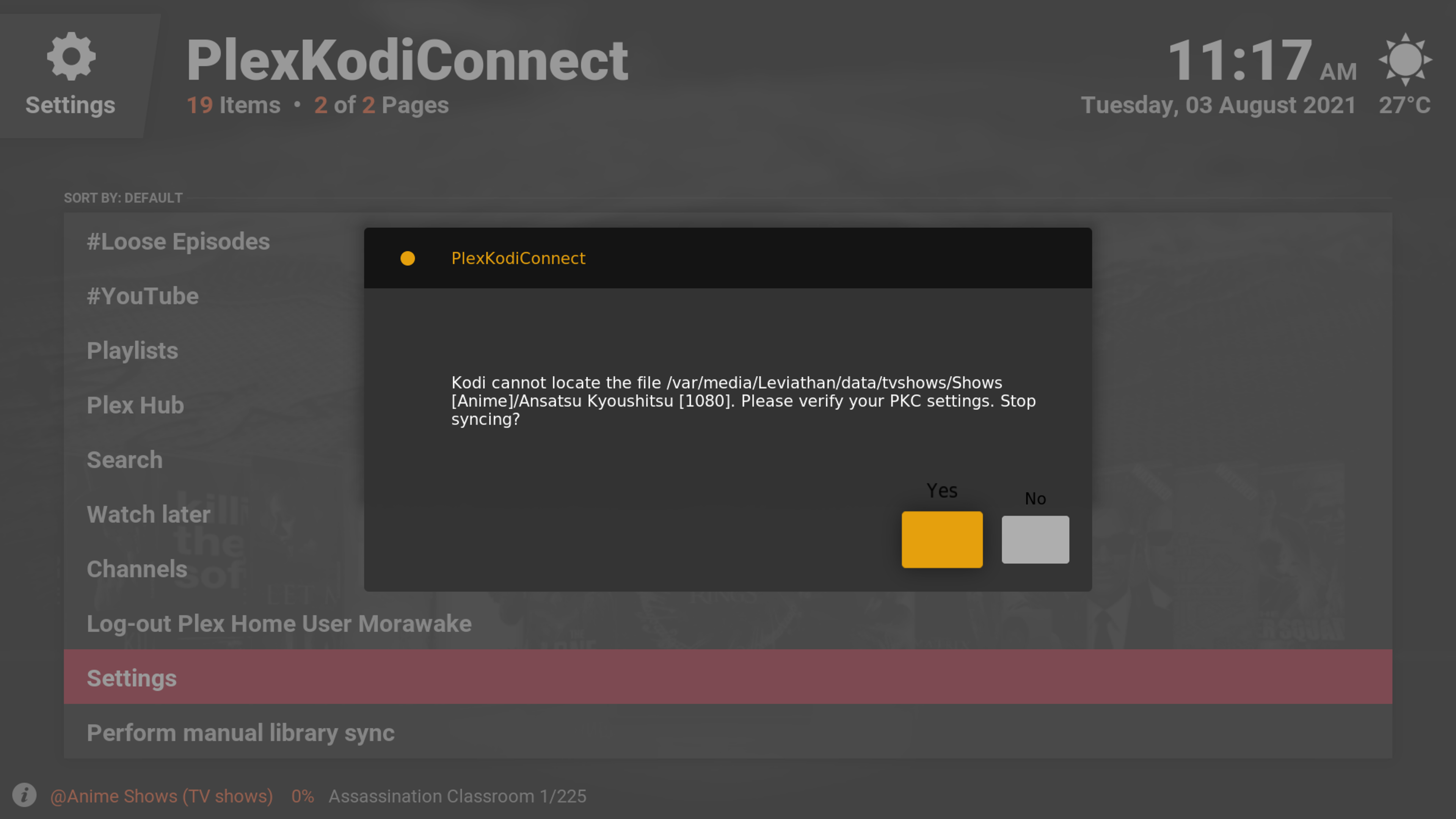 Kodi cannot locate the file /var/media/Leviathan/data/movies/etc... how to remove /data/ from ...