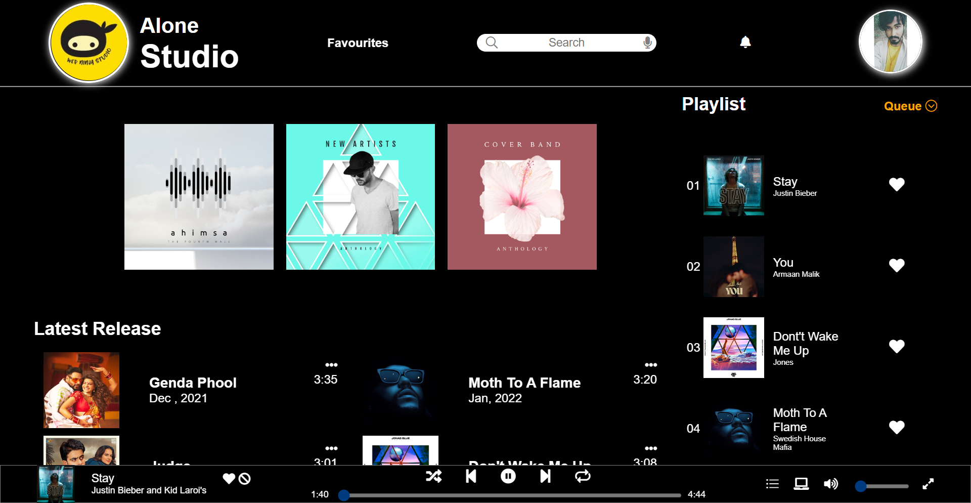 GitHub - sadaab2784/Music_Player: I had a Major project to make ...