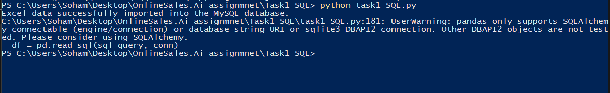 GitHub - SohamDoshi/OnlineSales.Ai_assignmnet: Python script for coverting .xlsx file to MySQL ...