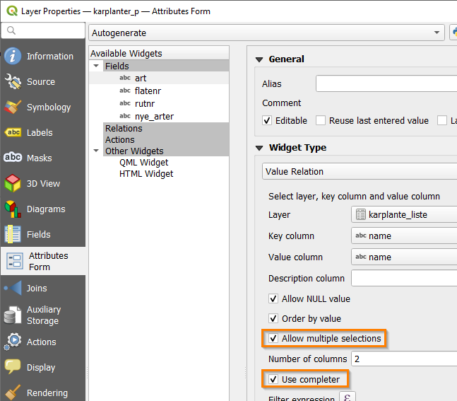 Multiple selections and completer does not work together in Value Relation · Issue #50371 · qgis ...