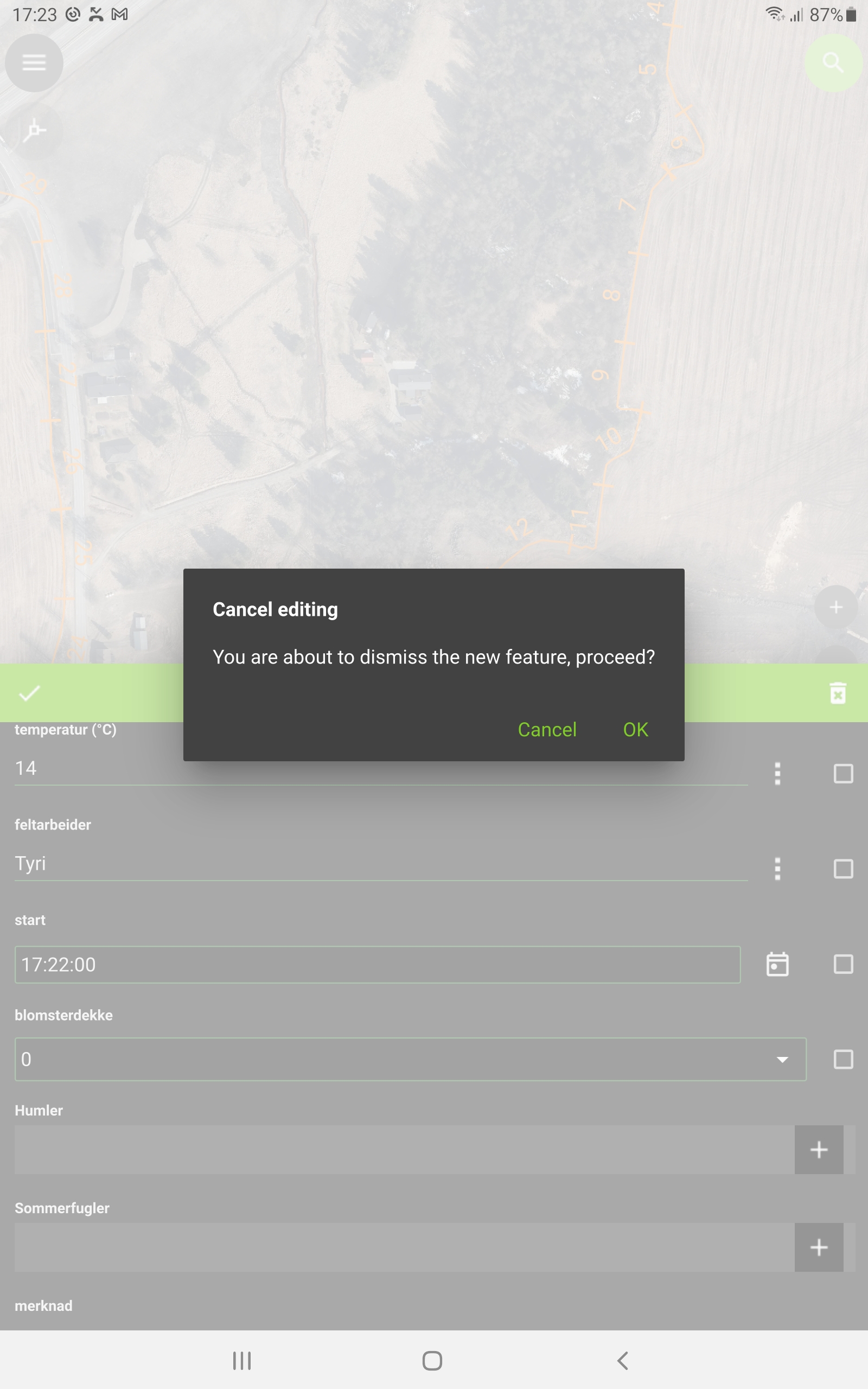 Feature is captured (saved) even when digitizing is cancelled · Issue #4179 · opengisch/QField ...