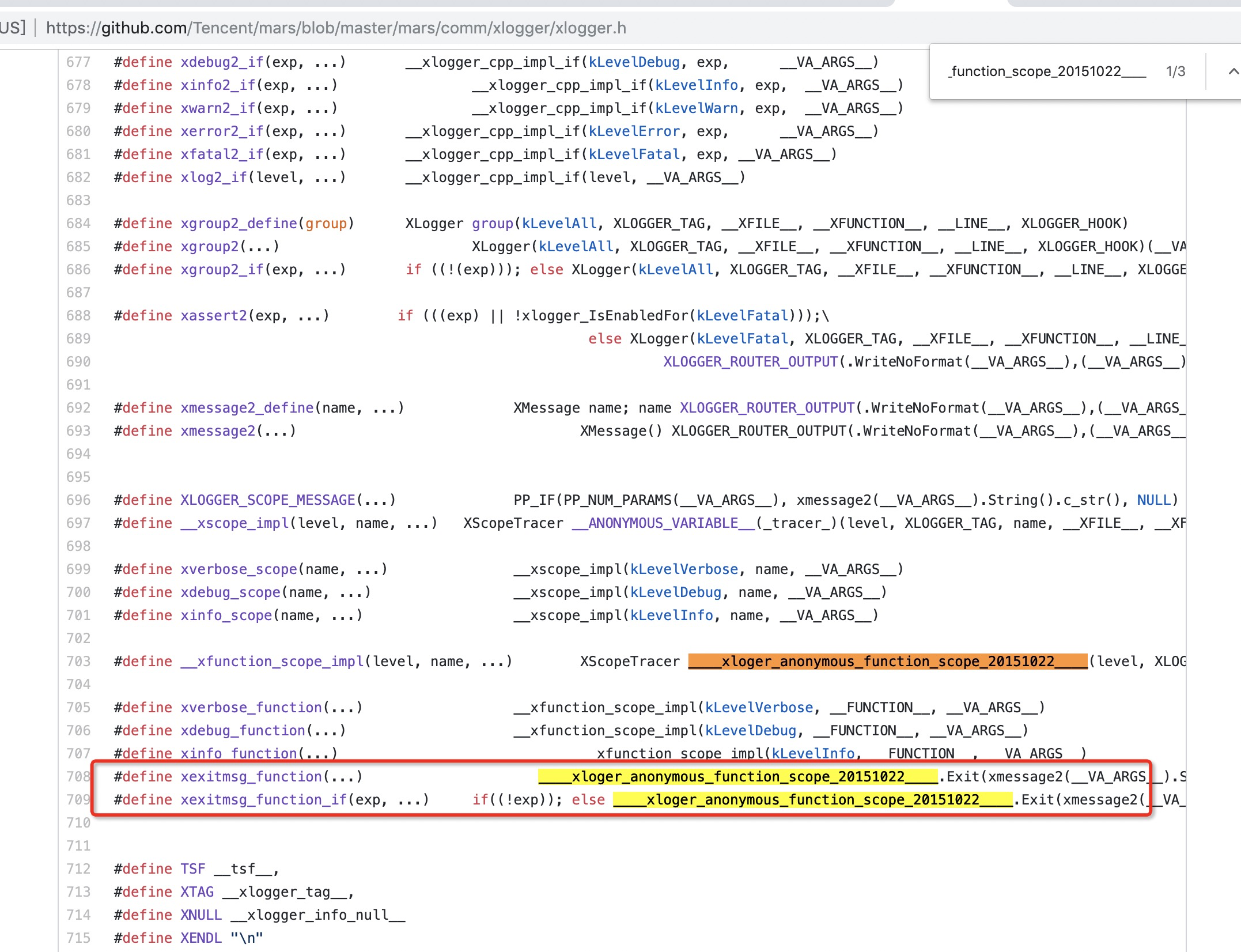 xlogger中xexitmsg_function宏定义问题 · Issue #590 · Tencent/mars · GitHub
