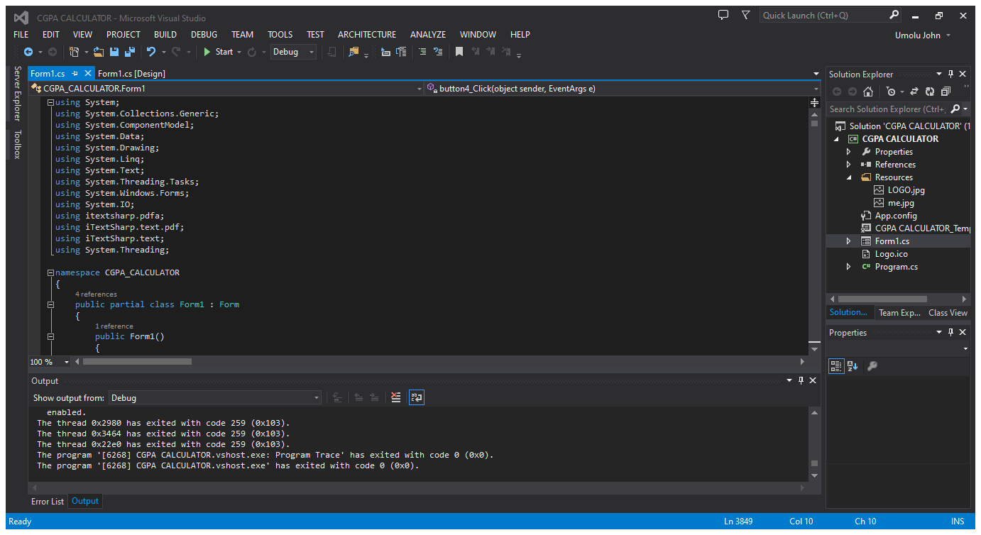 GitHub - John-Umolu/CGPA-Calculator-using-MS-Visual-Studio-and-C-Sharp