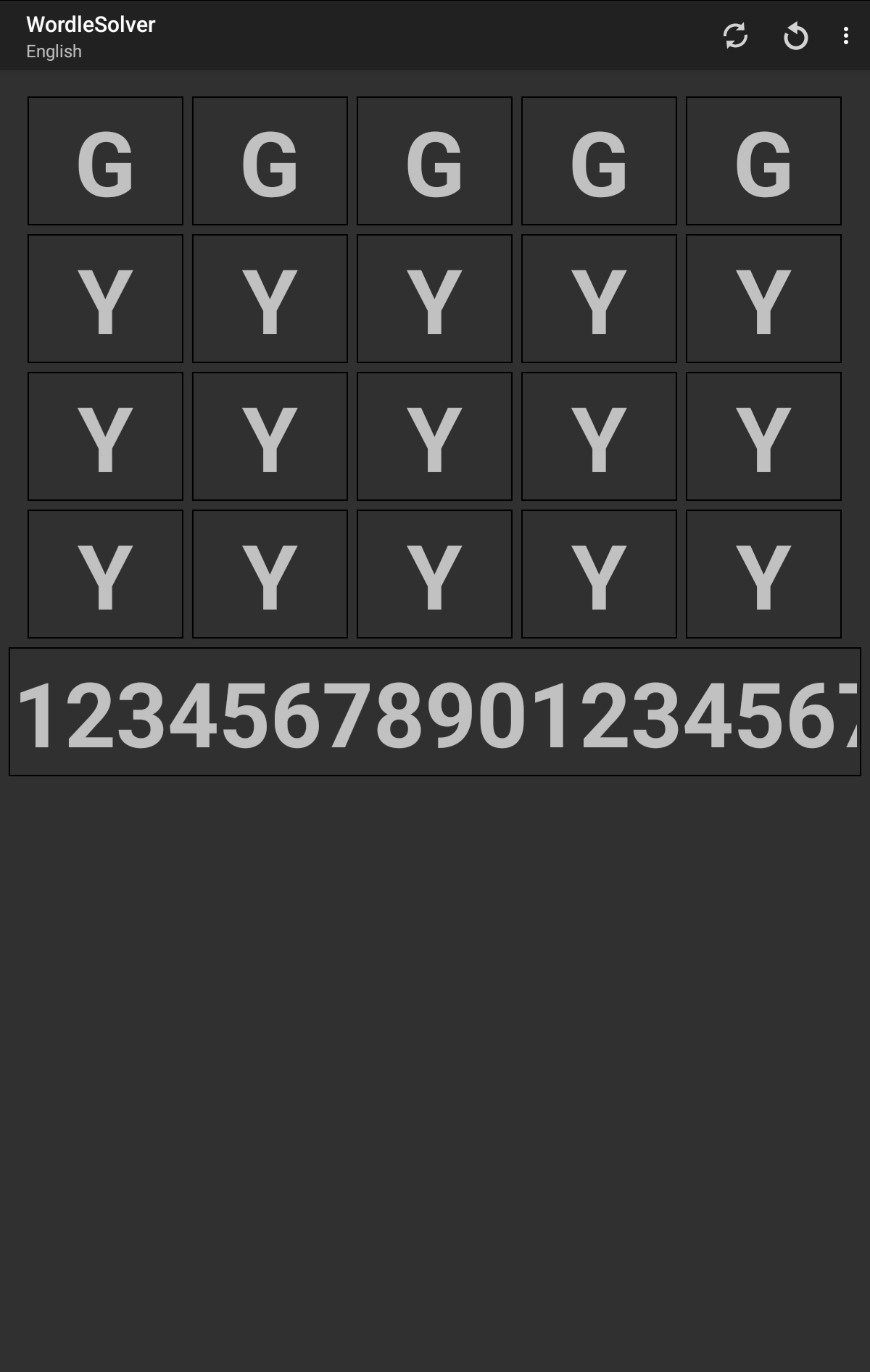 Expanded display too large · Issue #5 · billthefarmer/wordlesolver · GitHub