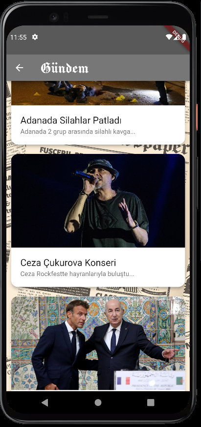 GitHub - muhamm3dyilmaz/flutter-akdeniz-post: It's a vintage theme news app. There is no API or ...