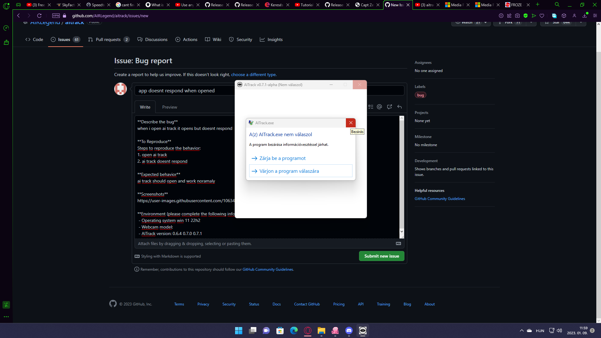 app doesnt respond when opened · Issue #202 · AIRLegend/aitrack · GitHub