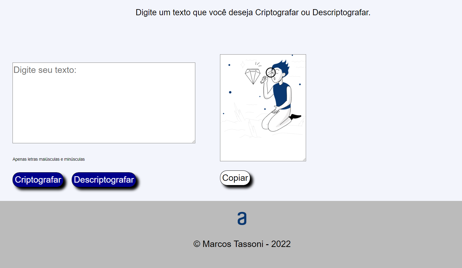 GitHub - MarcosTassoni/Decodificador-de-Texto: #challengeonedecodificador2