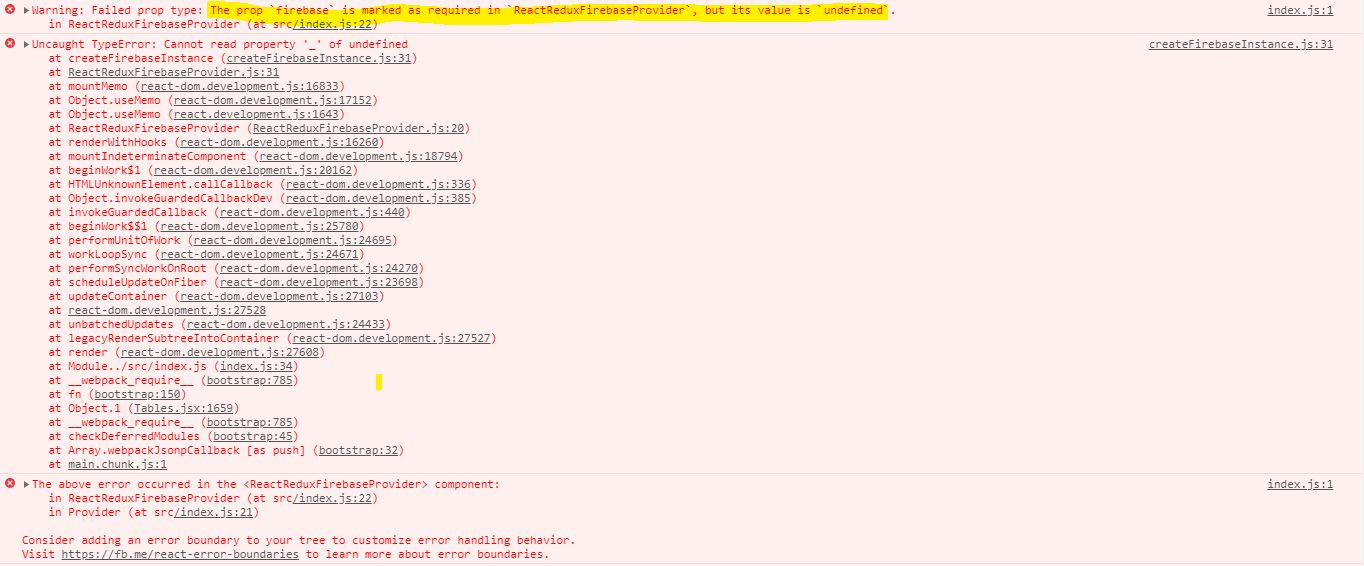upgrade to v3: TypeError: Cannot read property '_' of undefined · Issue #823 · prescottprue ...