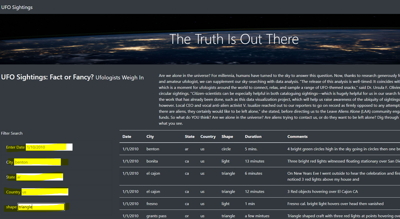 GitHub - JANASIA42/UFOs