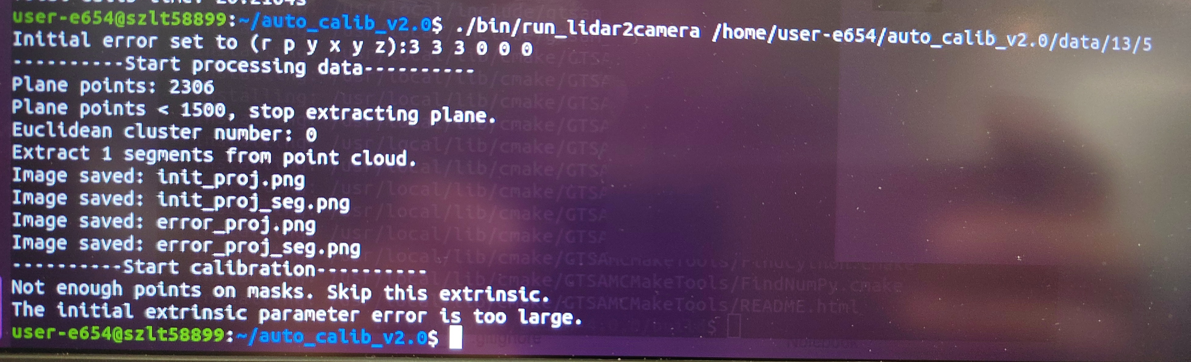auto_calib_v2.0报错：Not enough points on masks. Skip this extrinsic. · Issue #114 · PJLab-ADG ...