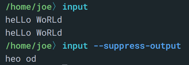 Input Suppress Output Strips Uppercase Letters From Text · Issue 6265 · Nushellnushell · Github 8210