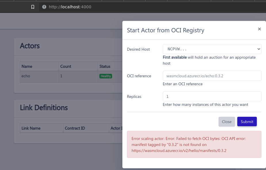 unable to add actor hello in wasmcloud · Issue #127 · wasmCloud/examples · GitHub