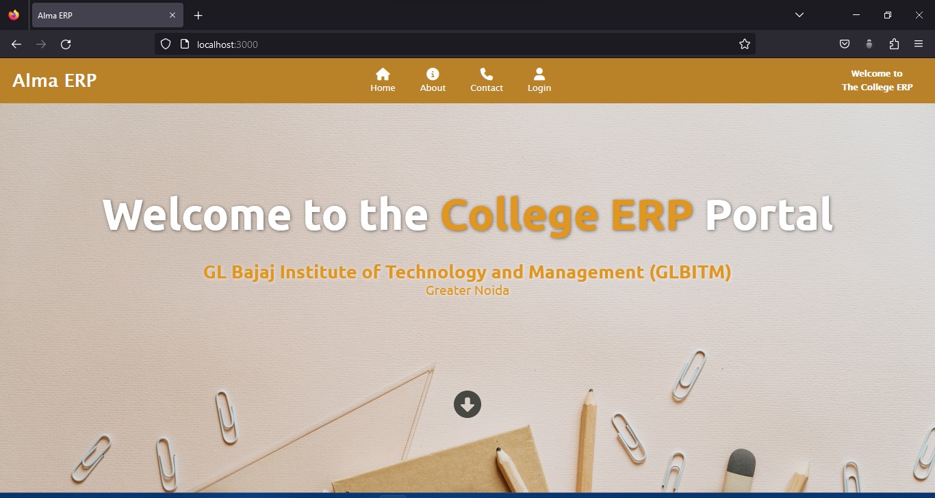 GitHub - tusharscoderoom/alma-ERP: A College ERP having 3 main users ...