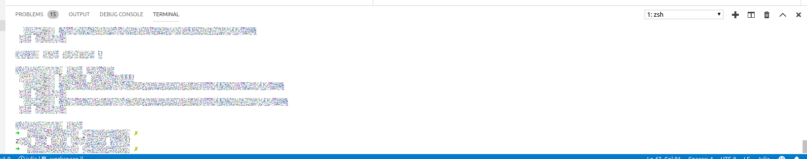 Blurry terminal · Issue #75336 · microsoft/vscode · GitHub
