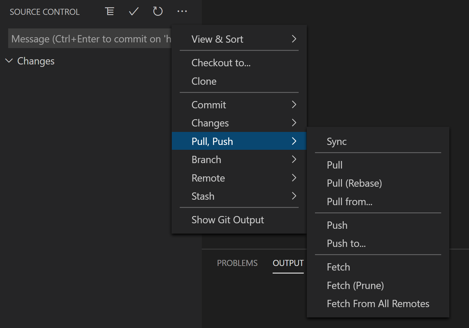 Disable New Git View Submenus · Issue 104886 · Microsoftvscode · Github