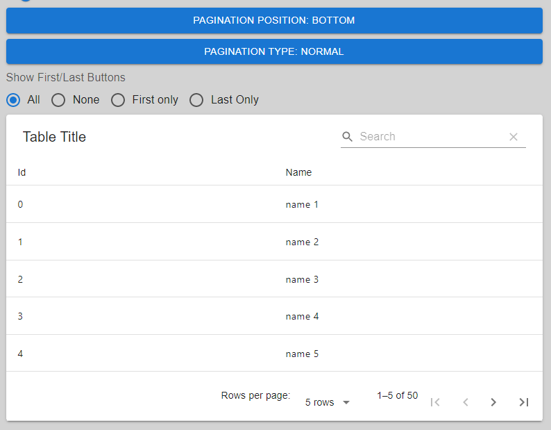 Pagination Row Elements Are Vertically Misaligned · Issue 757 · Material Table Corecore · Github