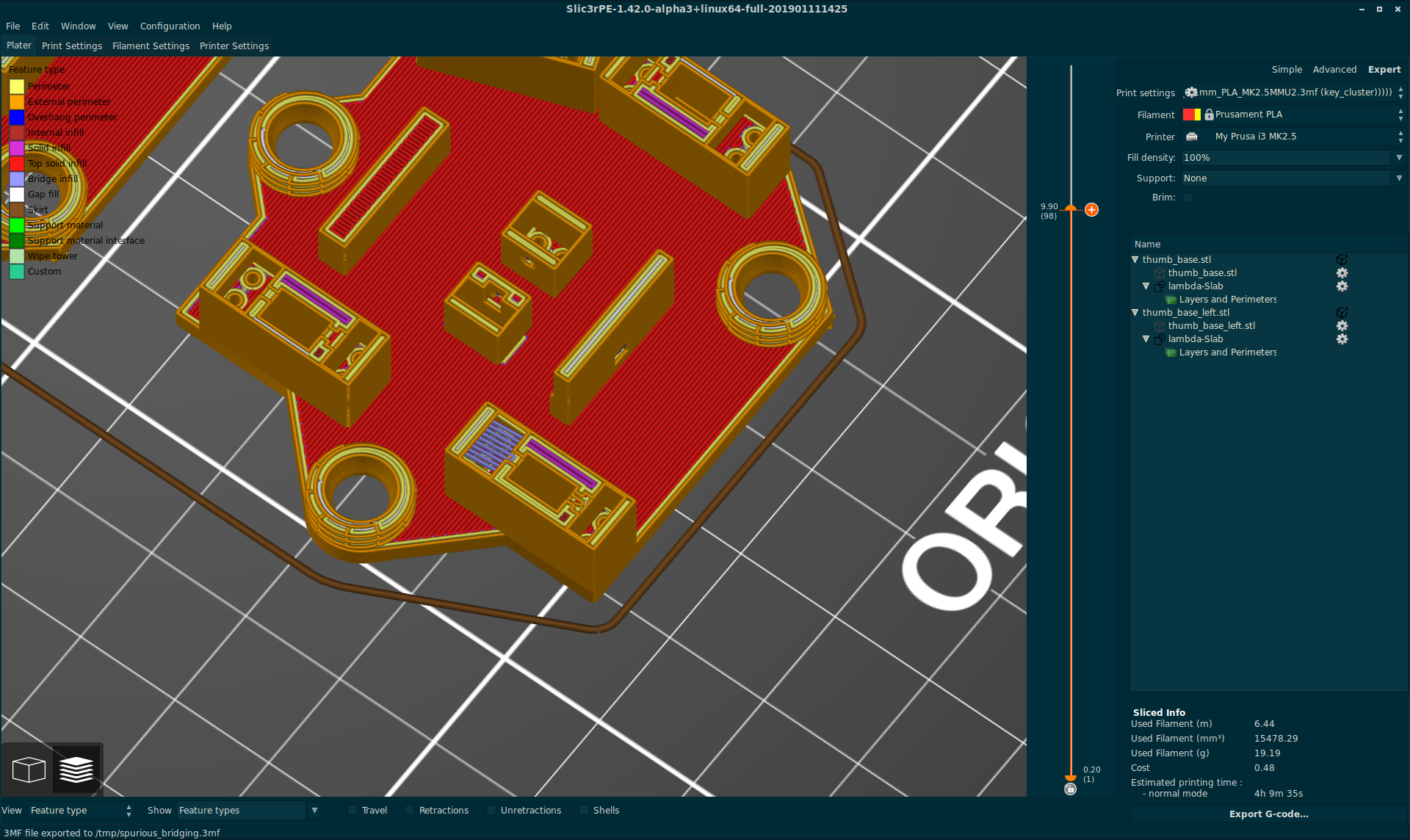 Spurious bridging in 1.42.0-alpha3 · Issue #1711 · prusa3d/PrusaSlicer · GitHub