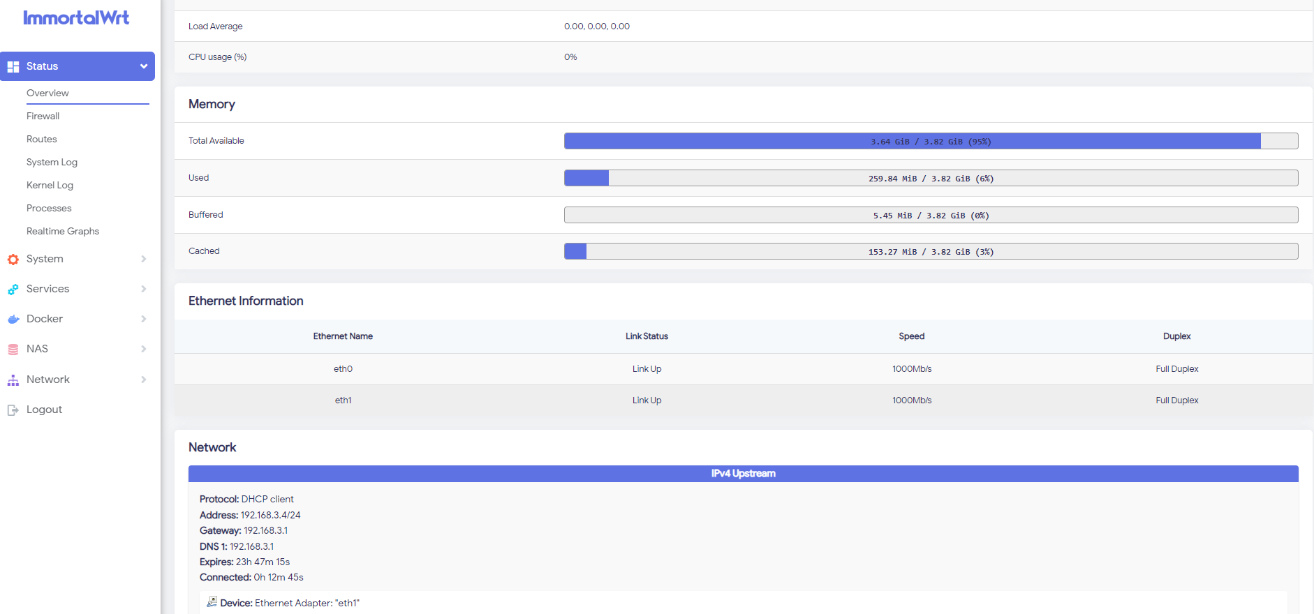 How Ican Interfaces on status page · immortalwrt immortalwrt · Discussion #696 · GitHub