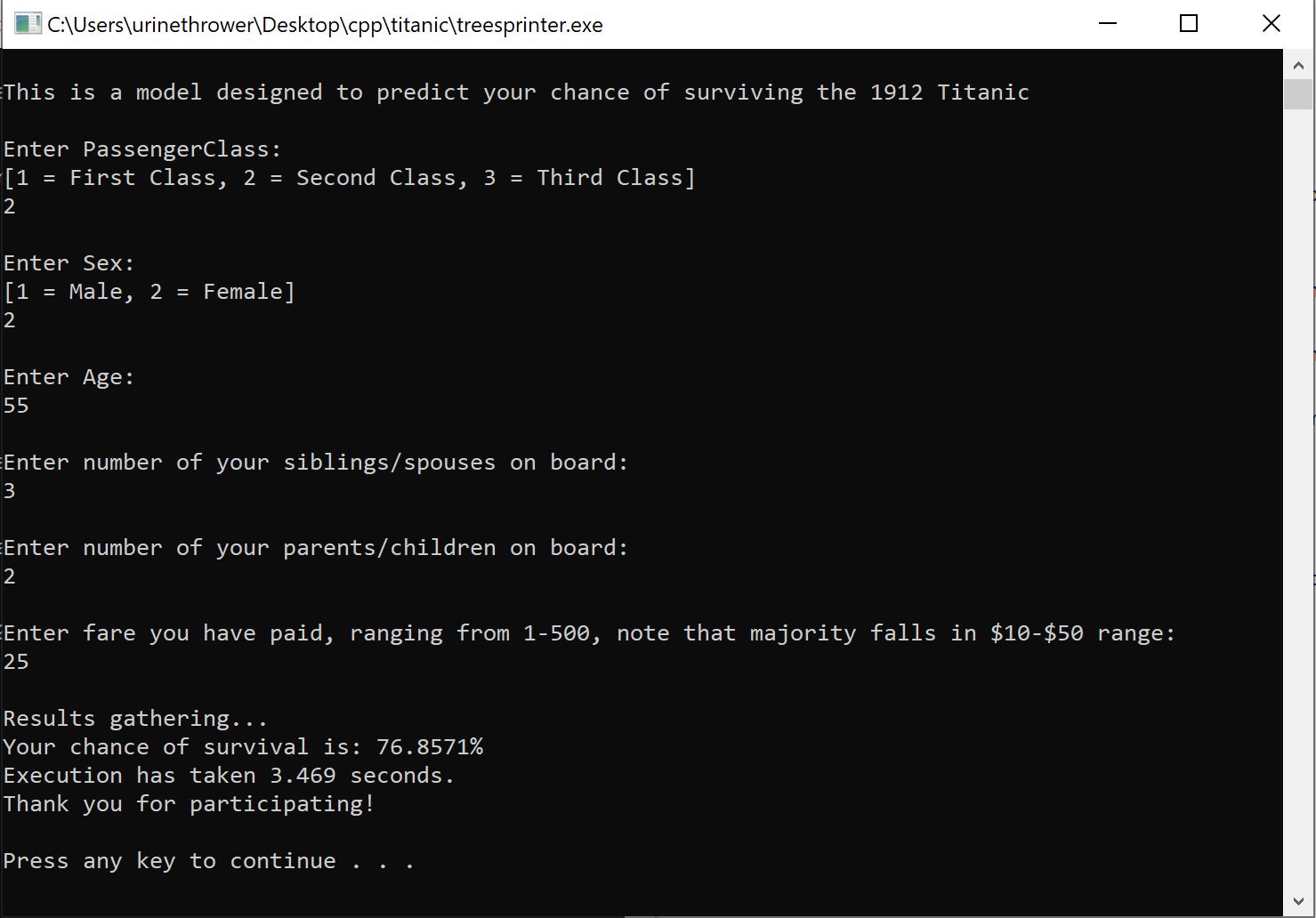 GitHub - uthrower/Project-Titanics: Classic Titanics dataset with a C++ ...