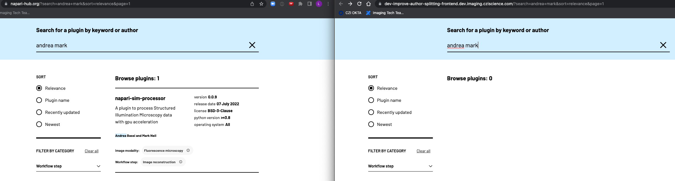 Searching for plugins by author names may error after #592 · Issue #604 · chanzuckerberg/napari ...