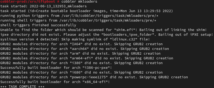 mkloaders fails to create .efi files · Issue #3158 · cobbler/cobbler · GitHub