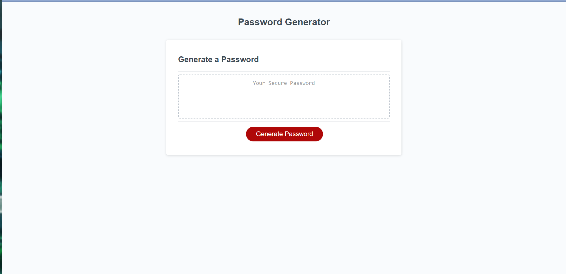 GitHub - LuluKap/Super-Secret-Password-Generator