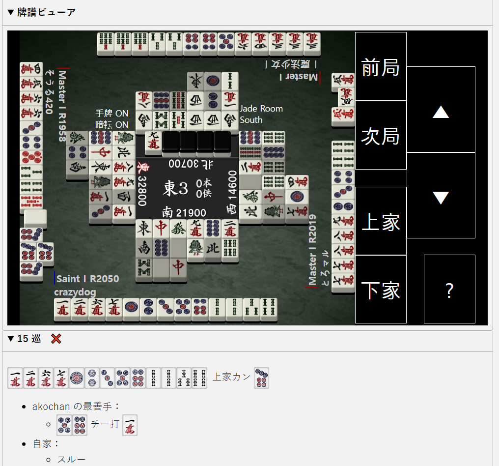 akochan demands chii on another players kan. · Issue #63 · Equim-chan/mjai-reviewer · GitHub