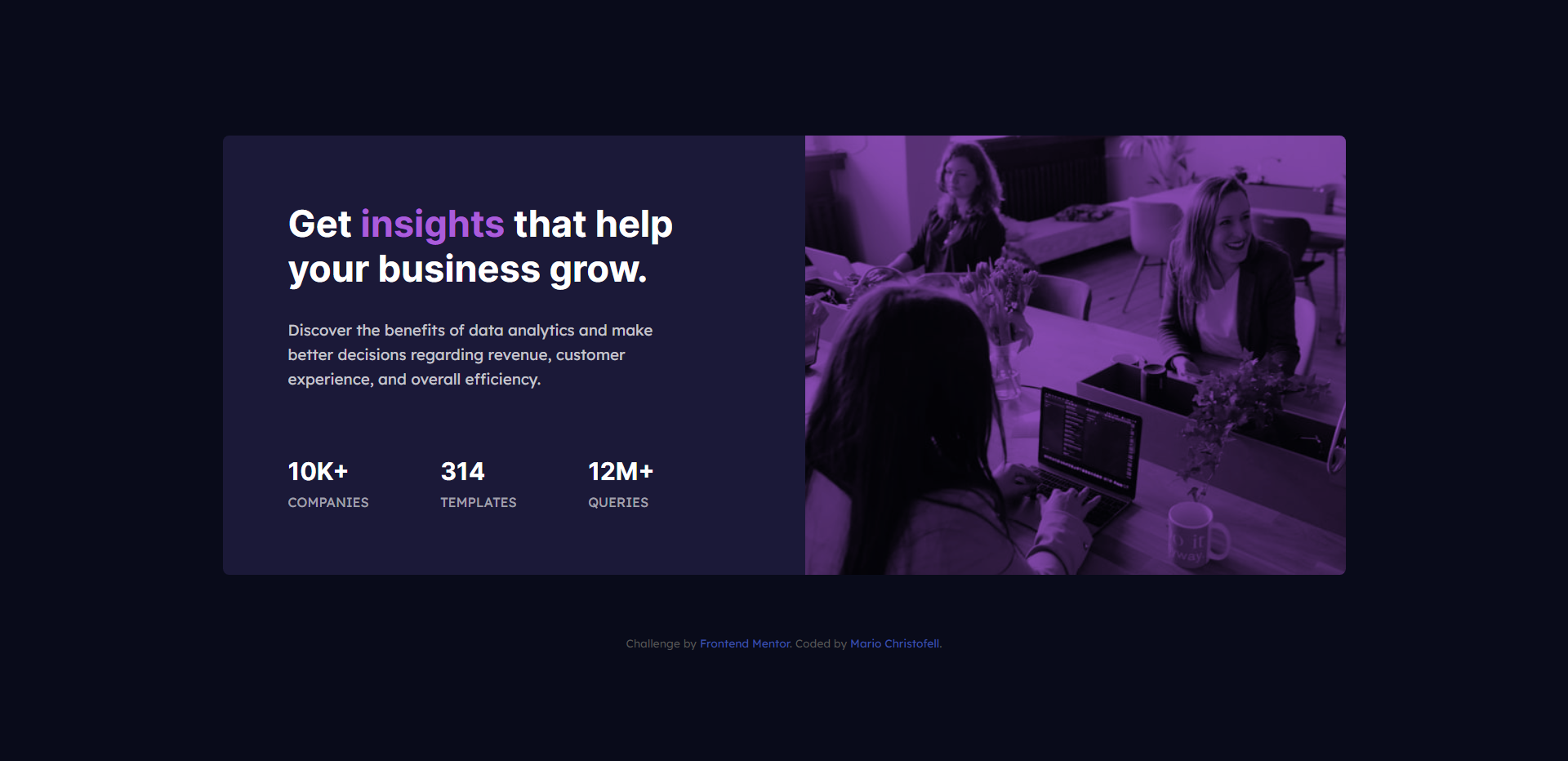 Github Mariotbg11 Stats Preview Card Component Frontend Mentor Stats Preview Card Component