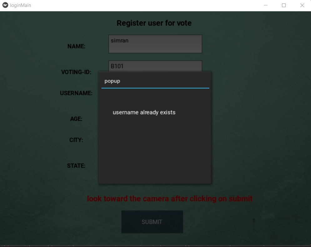 GitHub - SimranModi007/Voting-system-using-face_recognition: E-Vote one ...