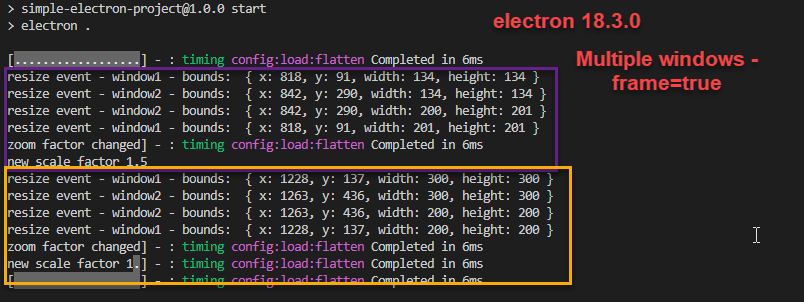 [Bug]: When changing monitor's scale factor while having multiple ...