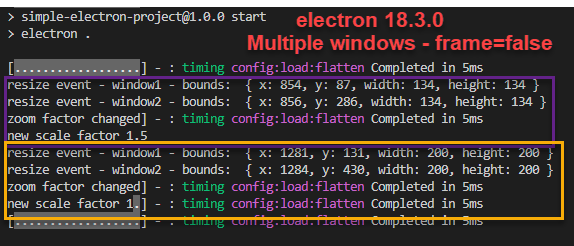 [Bug]: When changing monitor's scale factor while having multiple frameless windows, windows are ...