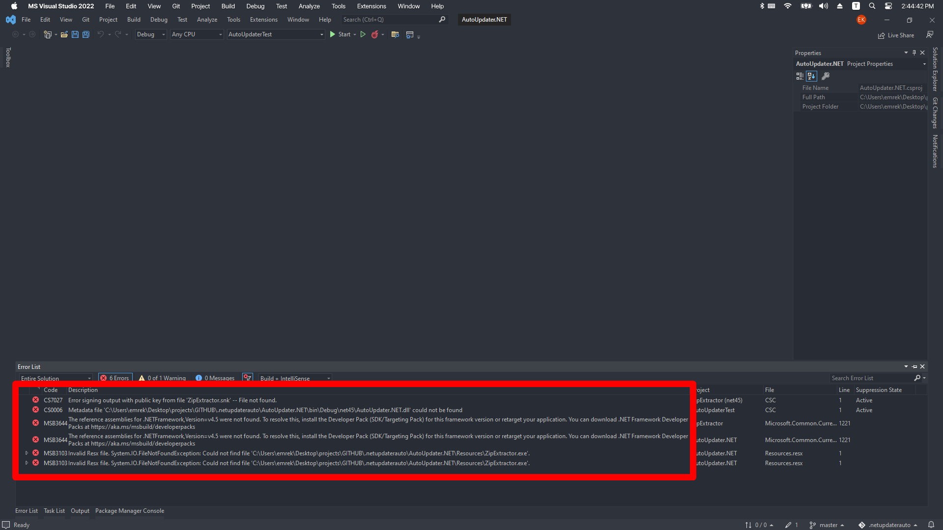 Failed to build AutoUpdater.NET · Issue #557 · ravibpatel/AutoUpdater.NET · GitHub