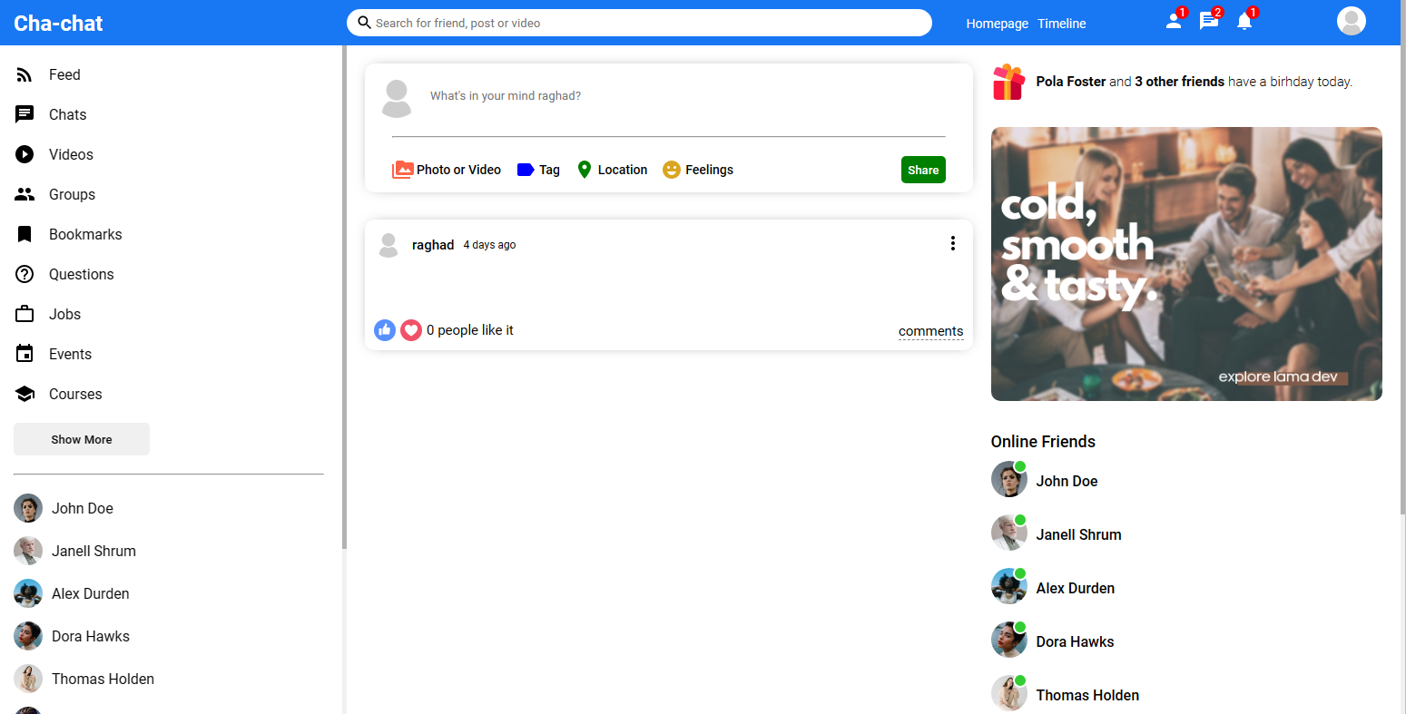 GitHub - Raghad-Emad/Cha-Chat-App-with-React-JS