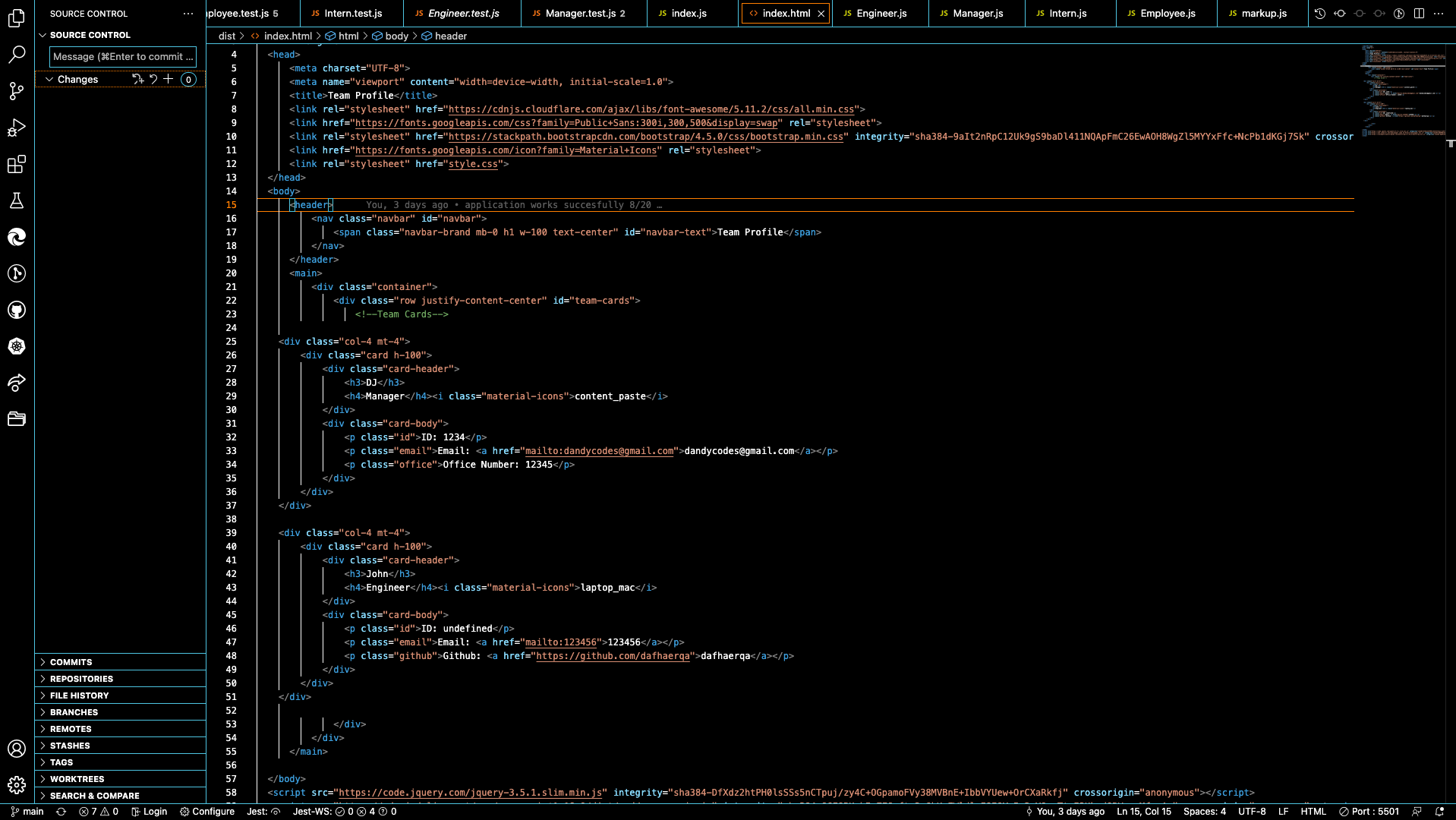 GitHub - HeadbandDandy/ProfileGenerator: This repository contains a node.js application that ...