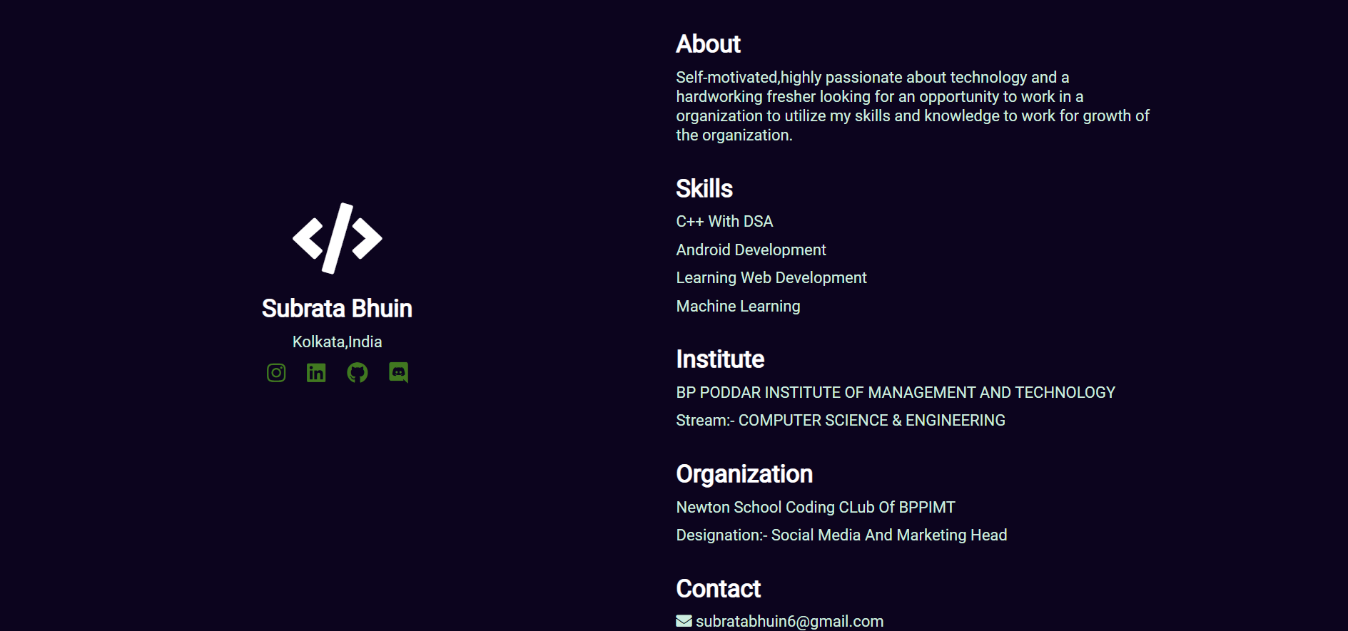 GitHub - Subrata2003/portfolio: Basic portfolio