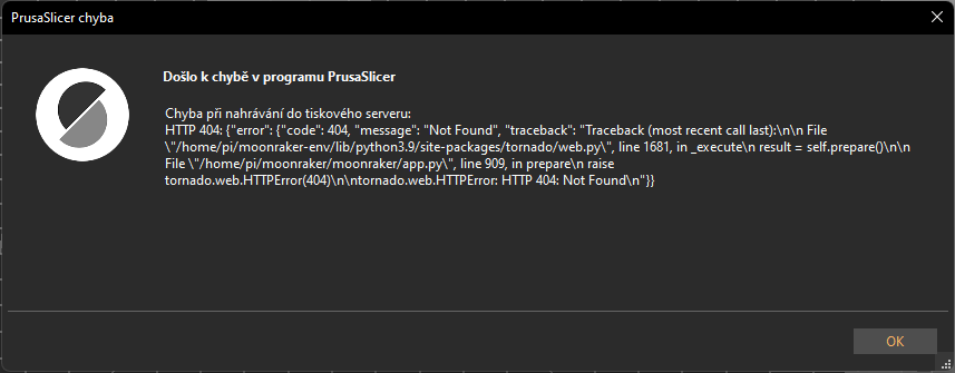 [BUG] Slicer upload · Issue #440 · Arksine/moonraker · GitHub