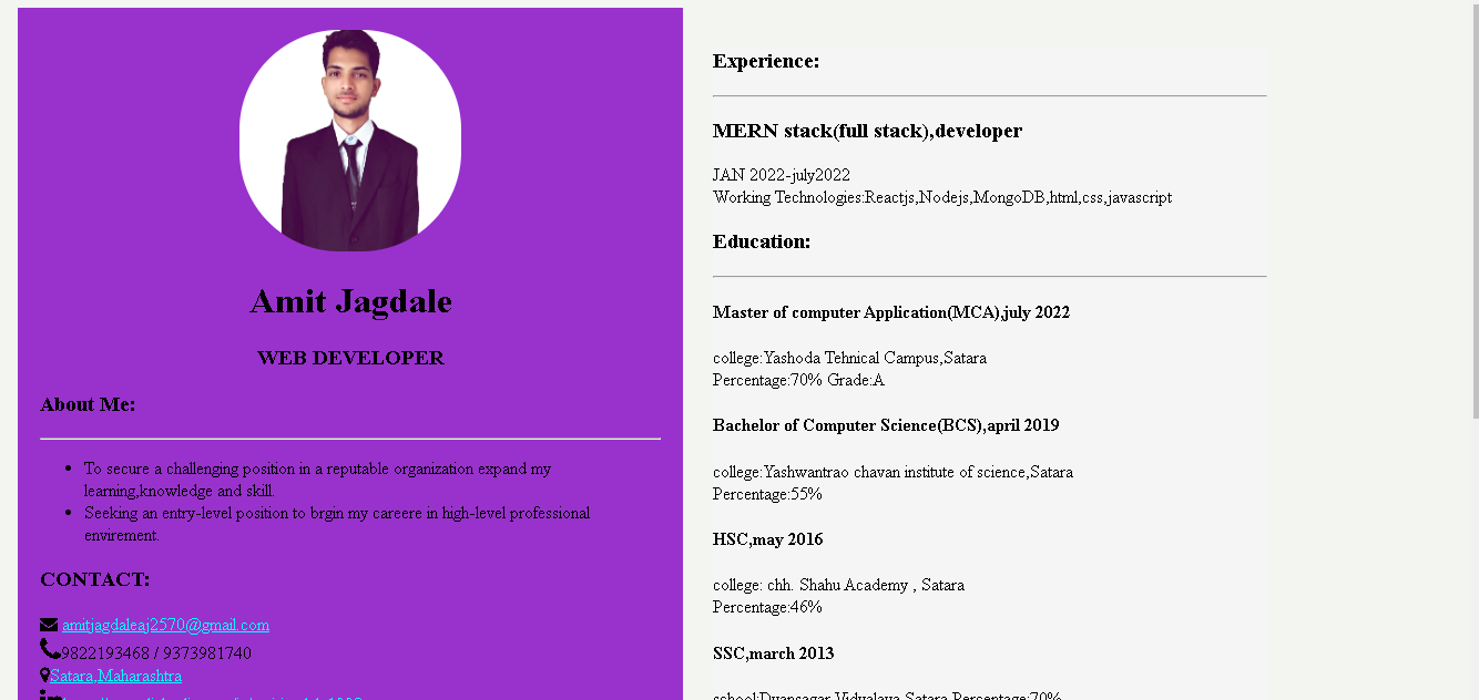 GitHub - amitjagdale1998/portfolio: This is My Job Portfolio .Using ... GitHub - amitjagdale1998/portfolio: This is My Job Portfolio .Using ...