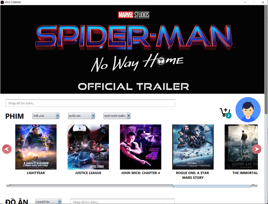 GitHub - hann2607/4TLIX-CINEMAS: Our Java Swing project is a user-friendly movie ticket booking ...