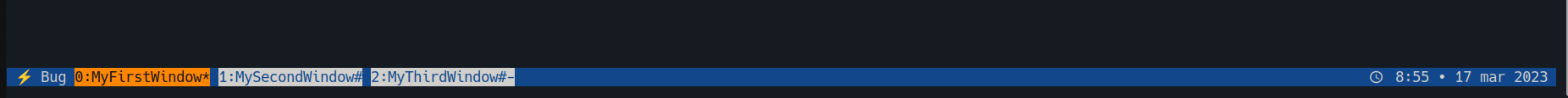 Tmux Status Bar Window Color Are Automatically Inverted Until The Mouse Is Clicked And Each Time