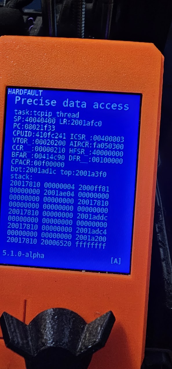 [BUG] Prusa Mini+ Crashes when submitting files through OrcaSlicer using "Upload and Print ...
