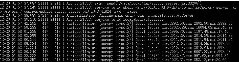 Unable to query log using logcat · Issue #1027 · Genymobile/scrcpy · GitHub