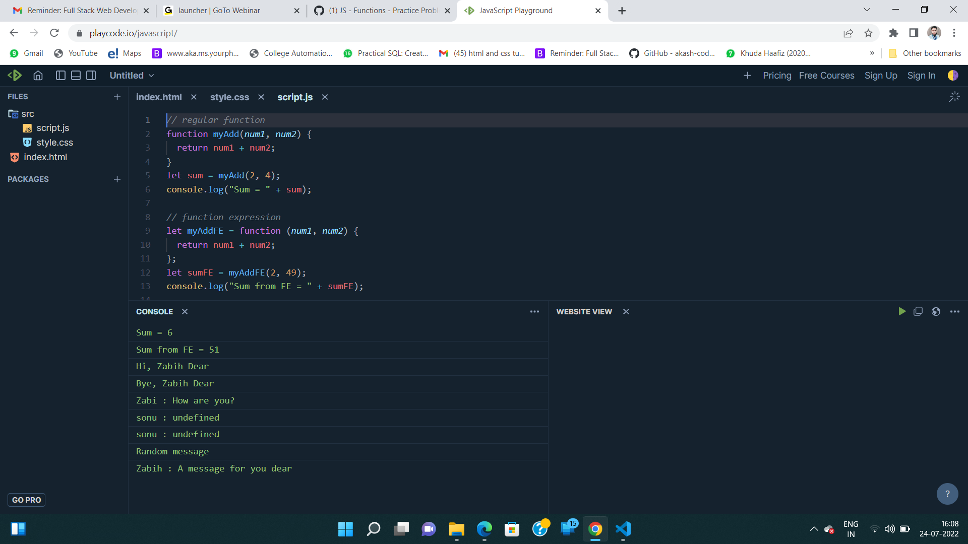 JS - Functions - Practice Problems · akash-coded mern · Discussion #79 · GitHub