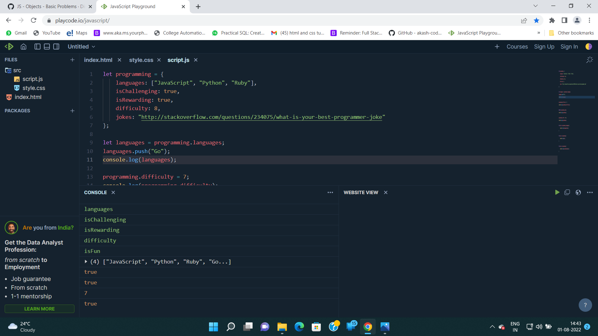 JS - Objects - Basic Problems · akash-coded mern · Discussion #86 · GitHub