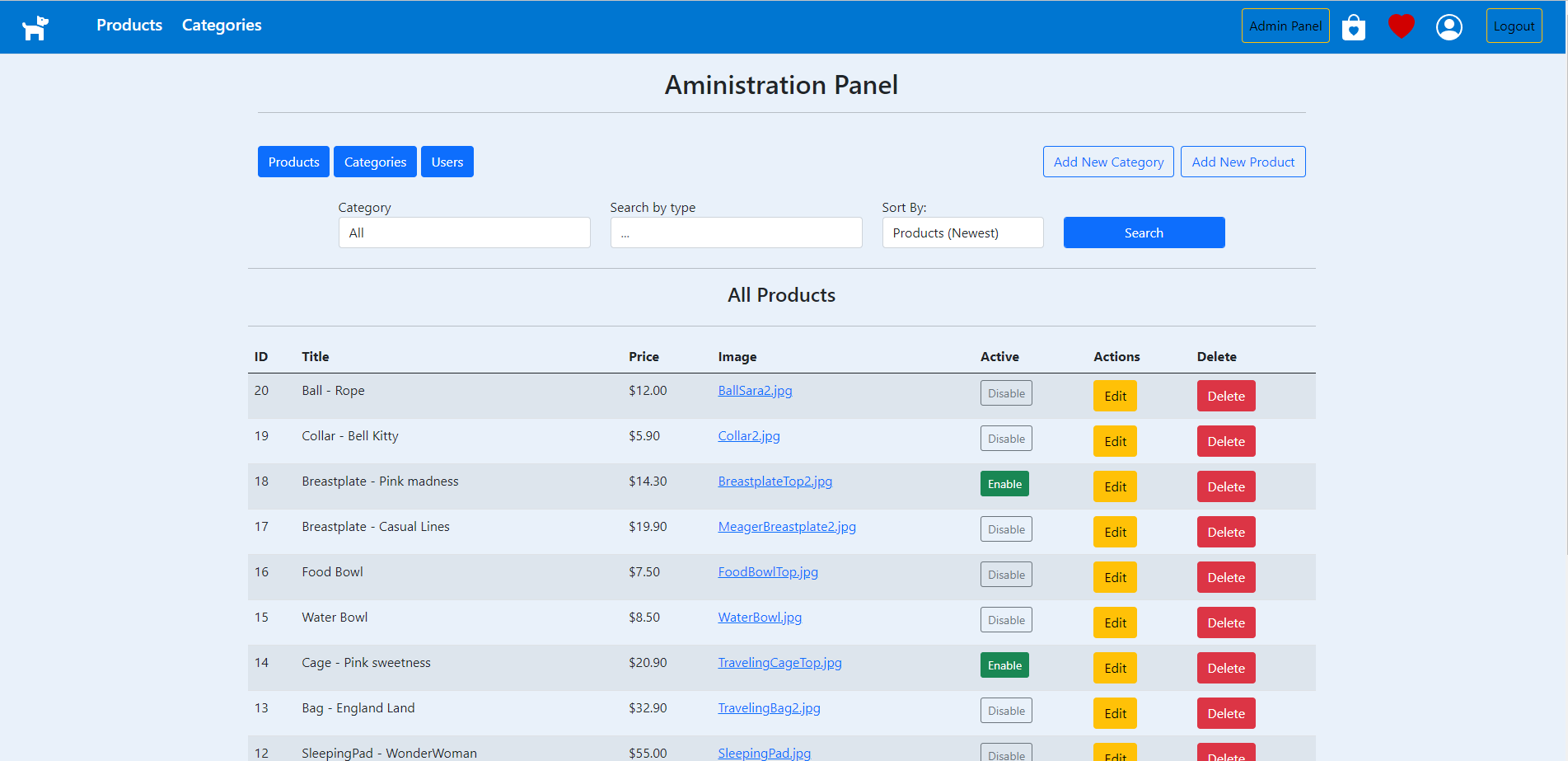 GitHub - KremenaNikolova/SaraDog-PetShop: SoftUni Defence Project