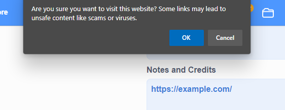 Add confirmation message when clicking external links to `more-links` · Issue #5335 ...